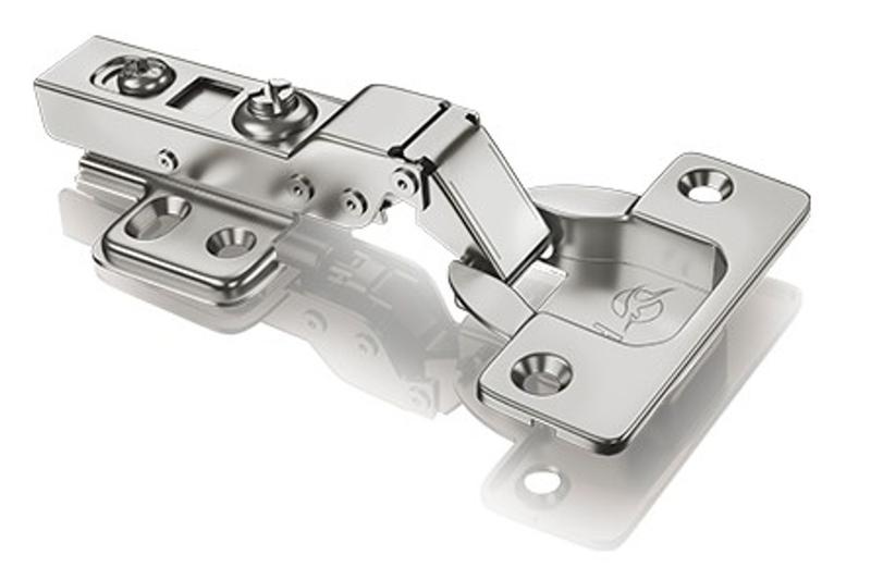 Dobradiça Curva Calço Fixo Com Amortecedor 04 Unid+paraf - HD Ferragens ...