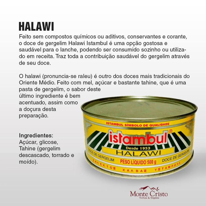 Doce De Gergelim Halawi Istambul Lata 500G - Doces e Sobremesas ...