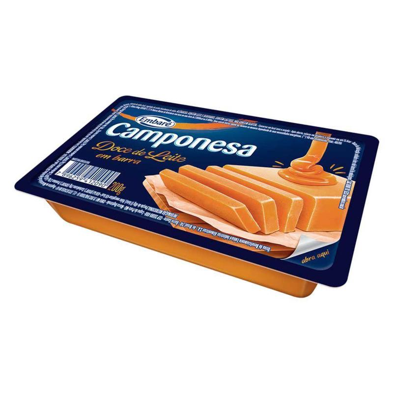 Doce de Leite Barra 200g - Camponesa - Doce de Leite - Magazine Luiza