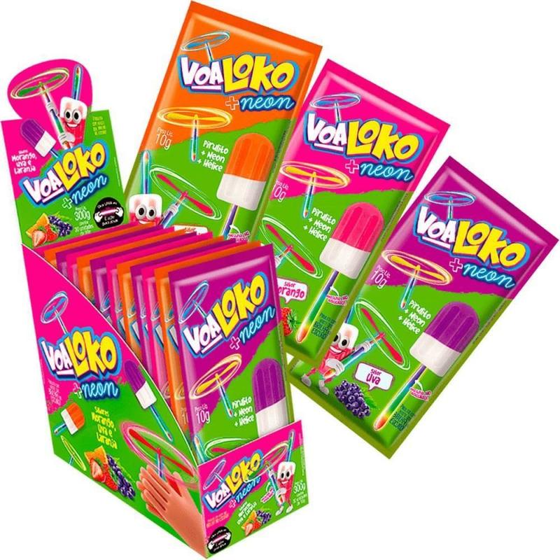 Doce Dip Loko Voa Neon - Danilla Foods - Pirulito - Magazine Luiza