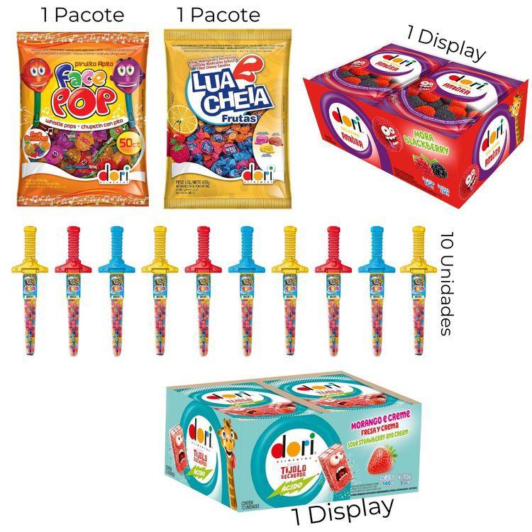 Doces Sortidos para Kit de Dia das Crianças e Aniversário - Dori, Tecs ...