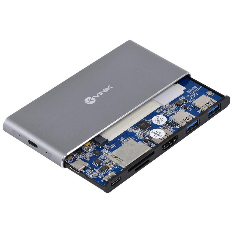 Docking Station SSD M.2 + HUB TYPE C Tipo C 2 USB 3.0 + HDMI + Leitor ...
