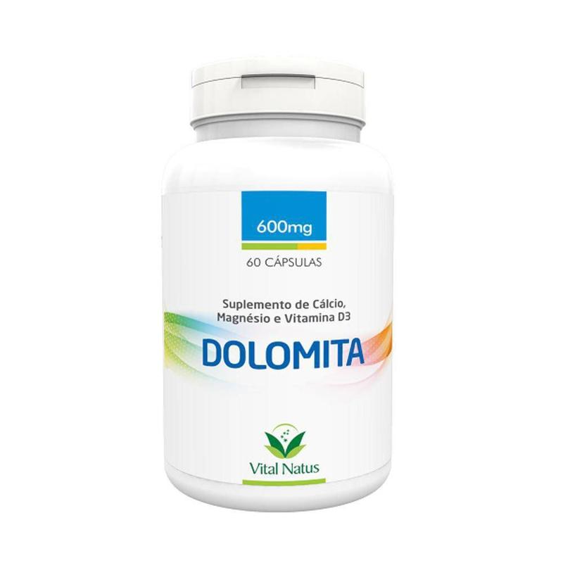 Dolomita - 60 Cápsulas (600mg) - Vital Natus - Fitoterápicos - Magazine ...