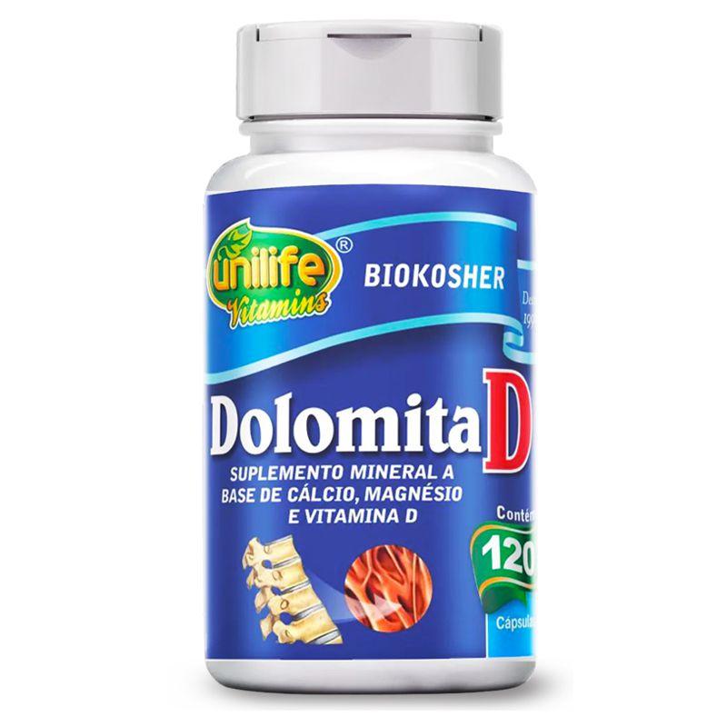 DOLOMITA D - 120 Cápsulas 950mg UNILIFE - Fitoterápicos - Magazine Luiza