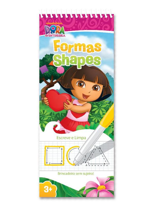Dora aventureira: formas - escreve e limpa - Livros de Literatura ...