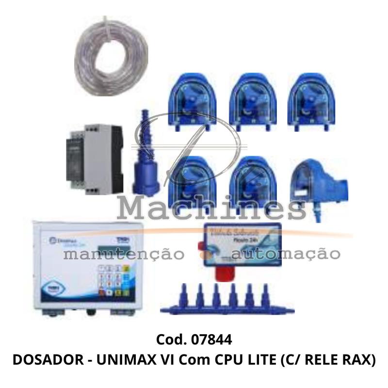 Dosador de lavanderia - UNIMAX 06 Com CPU LITE (C/ RELE RAX) - TRON ...