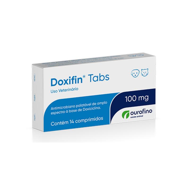 Doxifin Tabs 100mg 14 comprimidos Ouro Fino - Farmácia Pet - Magazine Luiza