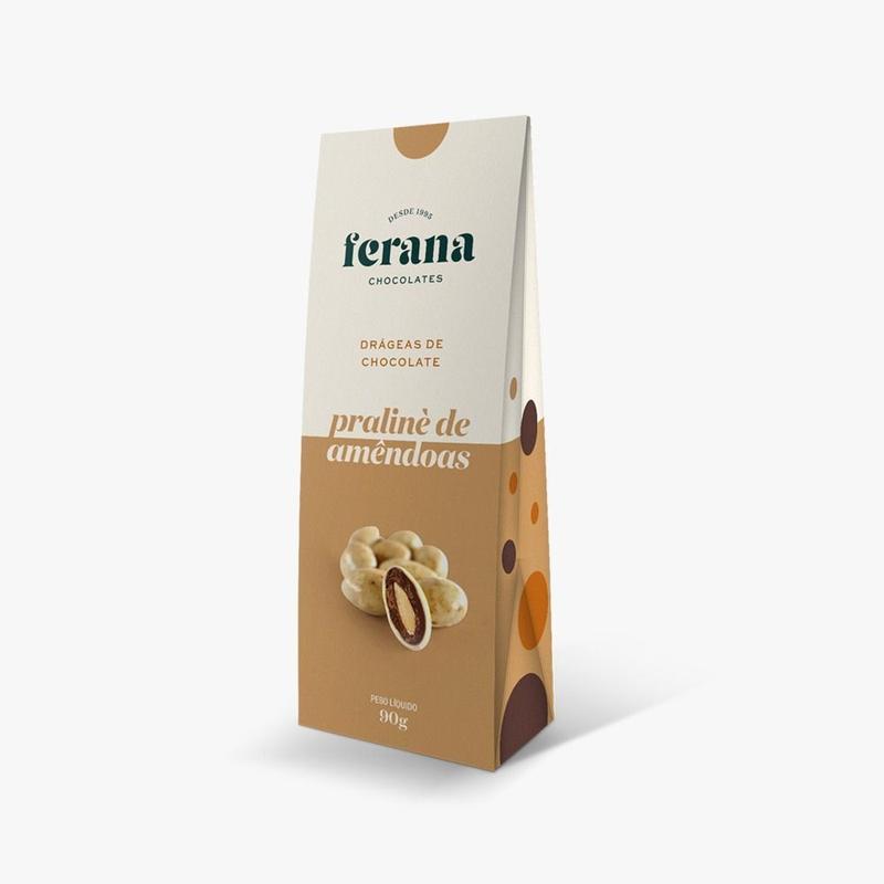 Drágea Pralinè De Amêndoas 90g - Ferana Chocolates - Chocolate / Barra ...