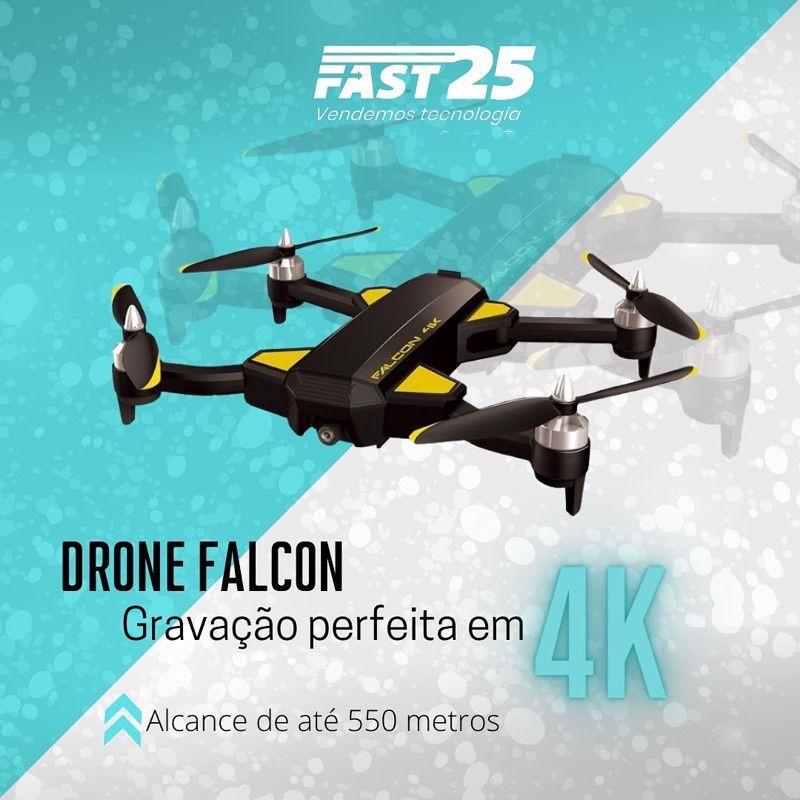 Drone Falcon Gps Câmera 4K Gimbal Fpv 550M 20Min Multilaser - ES355 ...