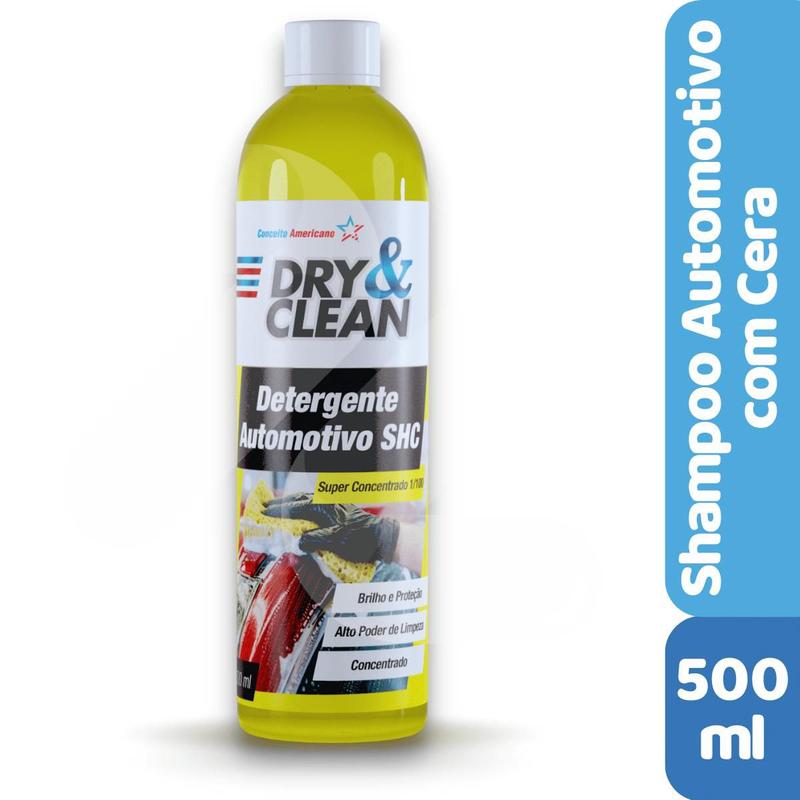Dry&Clean Shampoo Automotivo com Cera 1/400 - 500 ml - Brilho Xike ...