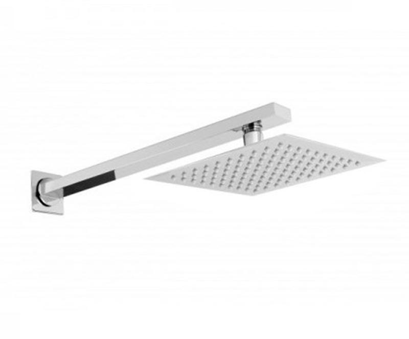 Ducha Chuveiro Inox 304 Quadrado Com Braço 38cm - GlobalMix - Ducha ...