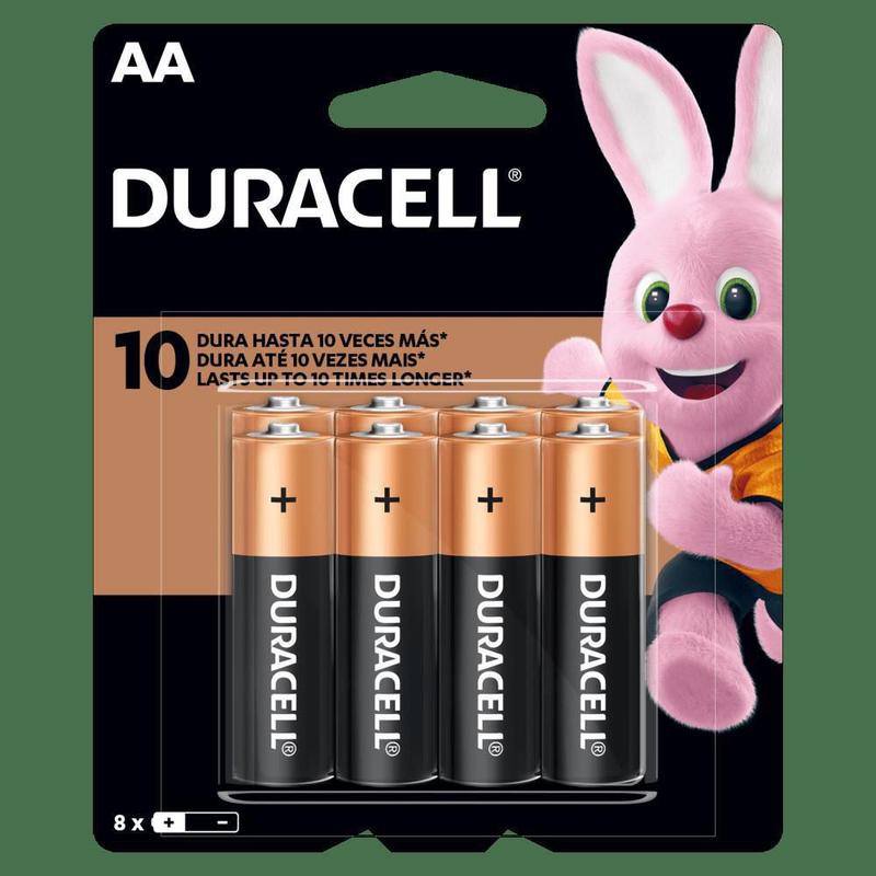 Duracell Pilha Alcalina Aa Com 8 Unidades - Fonte de Energia - Magazine ...
