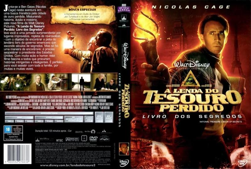 Dvd A Lenda Do Tesouro Perdido Livro Dos Segredos Nicolas - disney ...