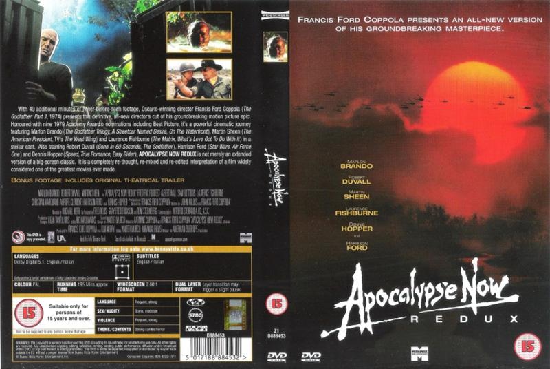 Dvd apocalypse now - redux - MIRAMAX - Livros de Esoterismo - Magazine ...