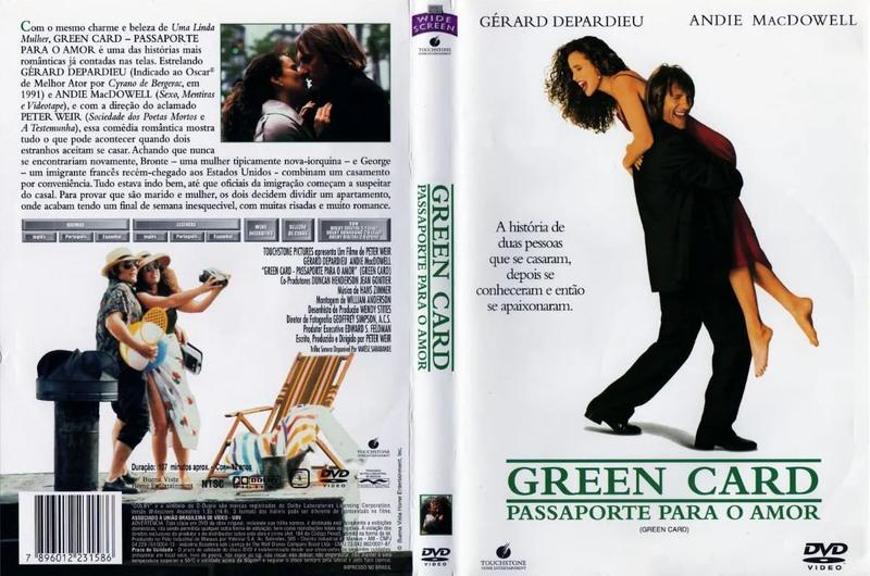 Dvd Green Card: Passaporte Para O Amor - Gerard Depardieu - buena vista ...