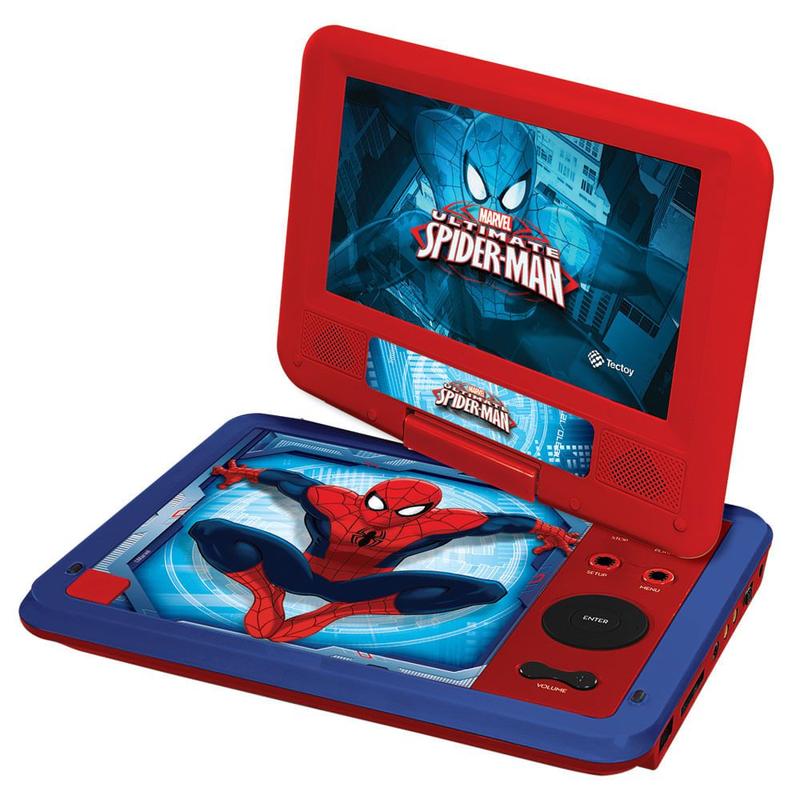 DVD Portátil - Spider-Man - Tectoy - Dvd Player Portátil - Magazine Luiza