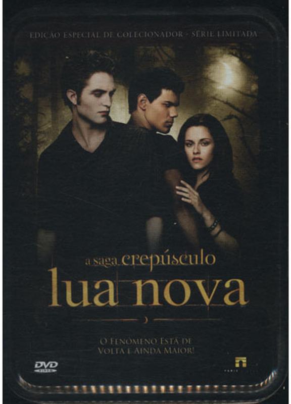 DVD Romance A Saga Crepúsculo - Lua Nova *box duplo lata - Revista HQ - Magazine Luiza