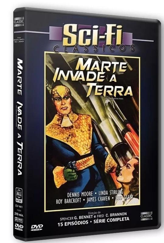 DVD Sci-Fi Clássicos - Marte Invade a Terra - Cult Classic - Revista HQ - Magazine Luiza