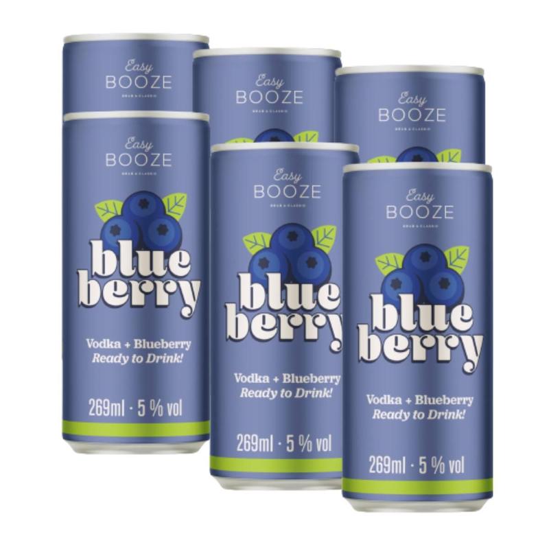 Easy Booze Vodca + Blueberry Vodka Pack 6 Unidades 269ml - Drinks ...