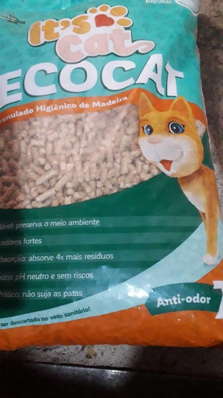 ECOCAT GRANULADO HIGIENICO DE MADEIRA 7kg - Zanella - Areia para Gato ...