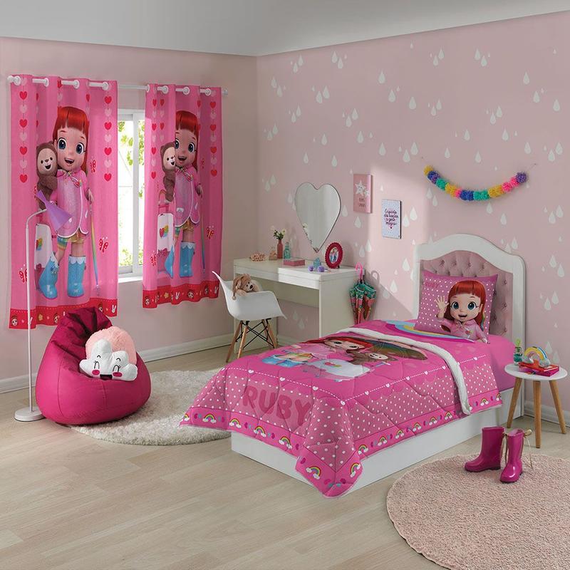 Edredom Infantil - Rainbow Ruby - Estampa Cheia - Misto - Lepper ...