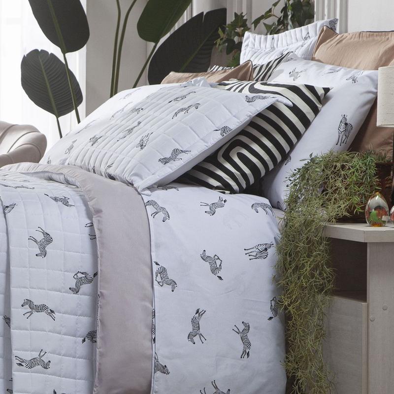 Edredom Para Cama de Solteiro Dupla Face Estampado E Liso Maria Animal ...