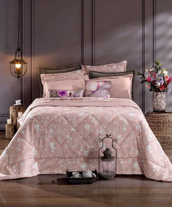 Edredom Solteiro Floral Luma Joy Piera Hedrons 1 Peça - Edredom ...