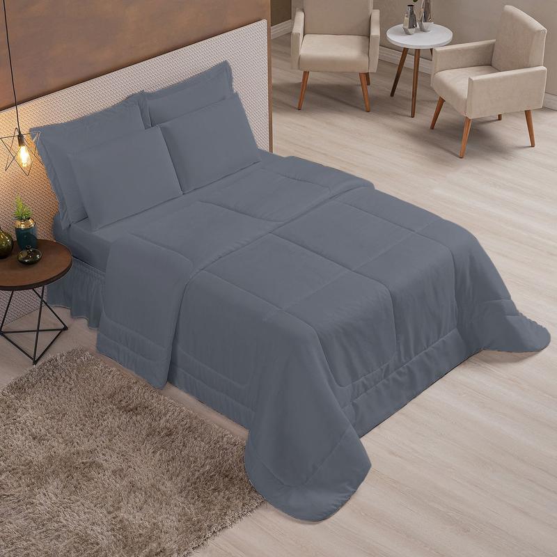 Edredom Super King Size Dupla Face Premium Varias Cores - Enzo Enxovais ...