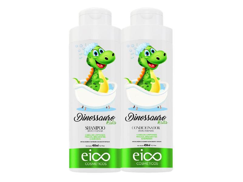 Eico Kit Infantil Dinossauro Shampoo + Condicionador 450ml - Eico ...