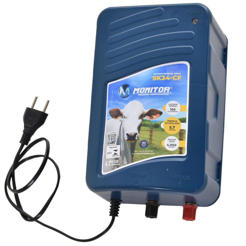 Eletrificador de Cerca Rural SK24-CF 100 Km Monitor - Grupo Monitor ...
