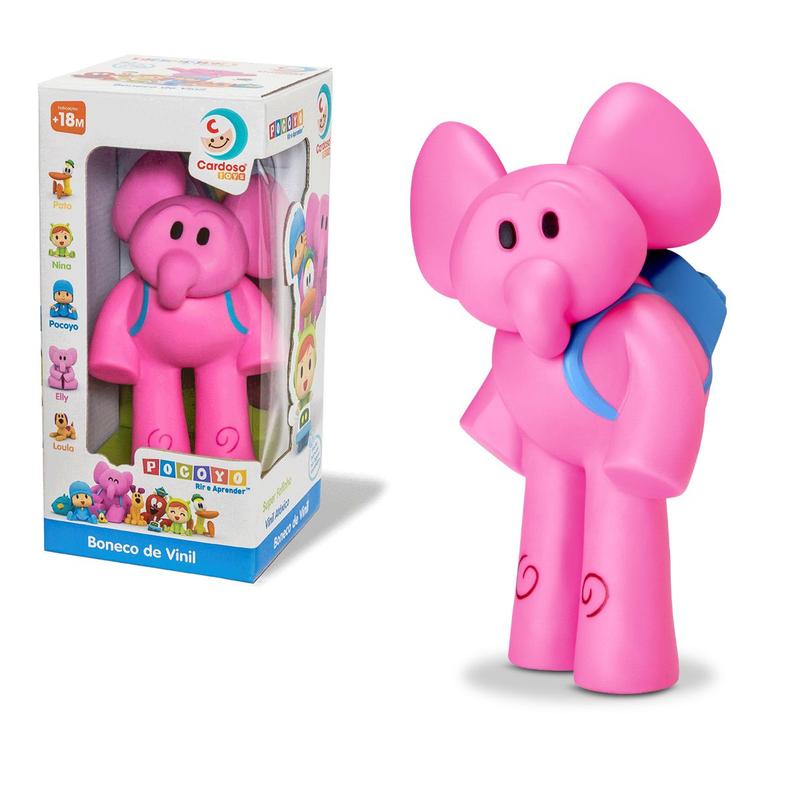 Elly de Vinil Elefante Turma do Pocoyo Oficial Cardoso Toys - Bonecos ...