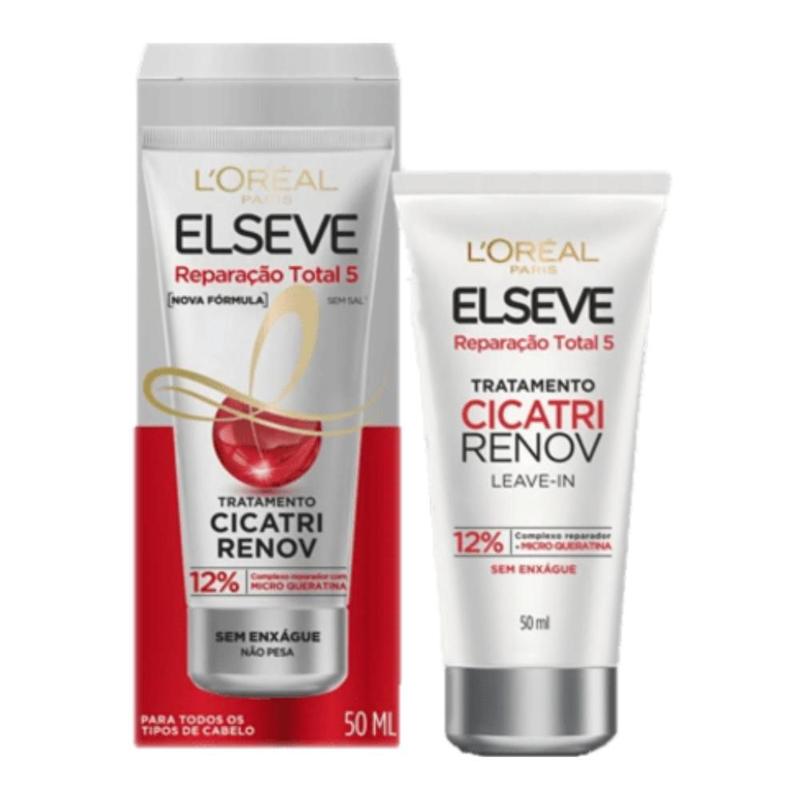 Elseve Leave-In L'oréal Reparação Total 5 50ml Para Todos os Tipos de ...