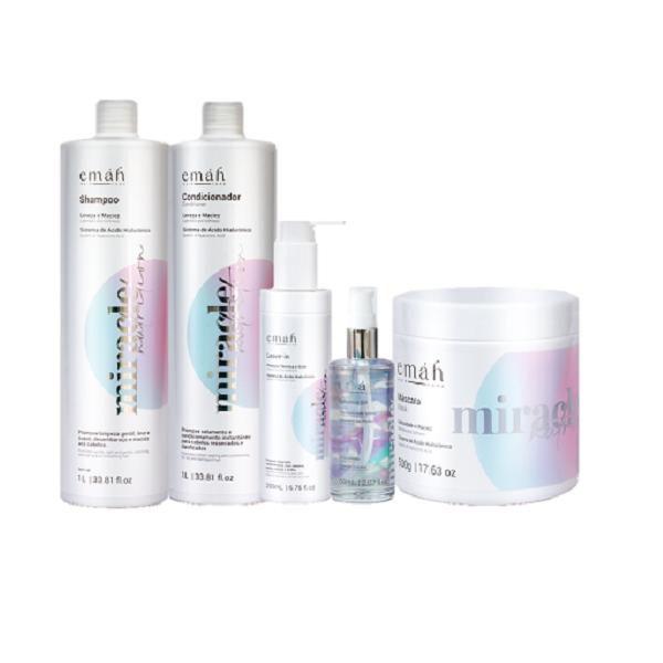 Emáh Hair Care Miracle Nutrition Shampoo Condicionador 1L Mascara 500g ...