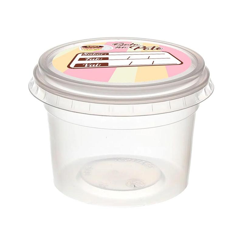 Embalagem Pote Descartável 250mL Com Rótulo Personalizado 7cm - Fenex ...