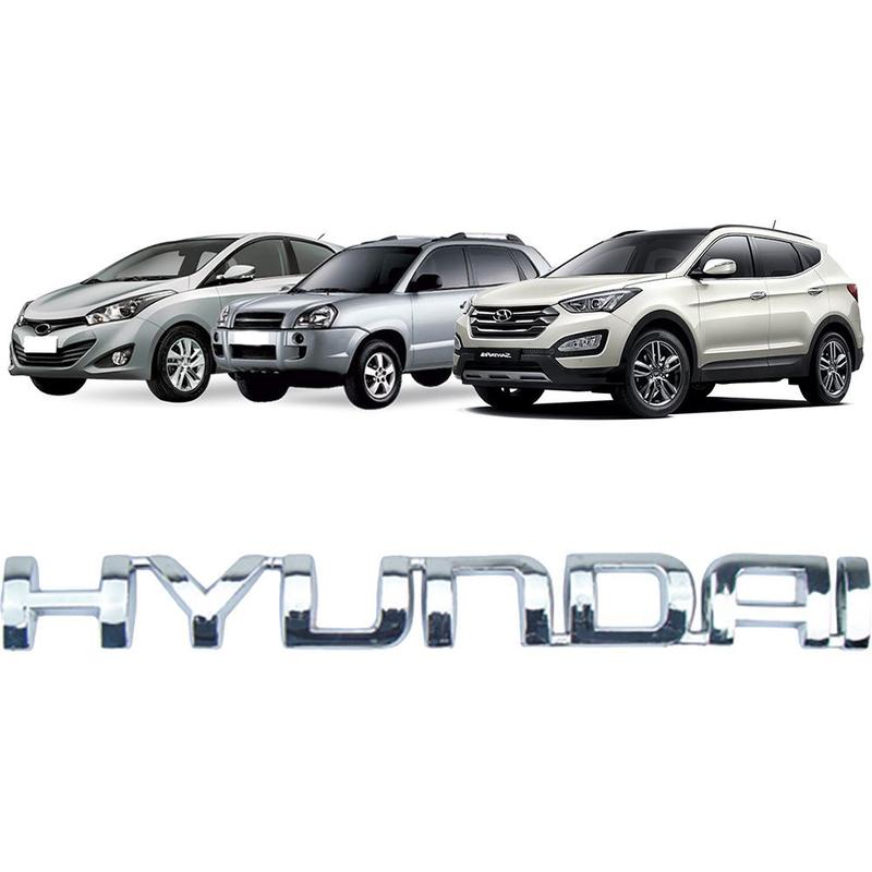 Emblema Hyundai Cromado - MARÇON EMBLEMAS - Emblemas - Magazine Luiza