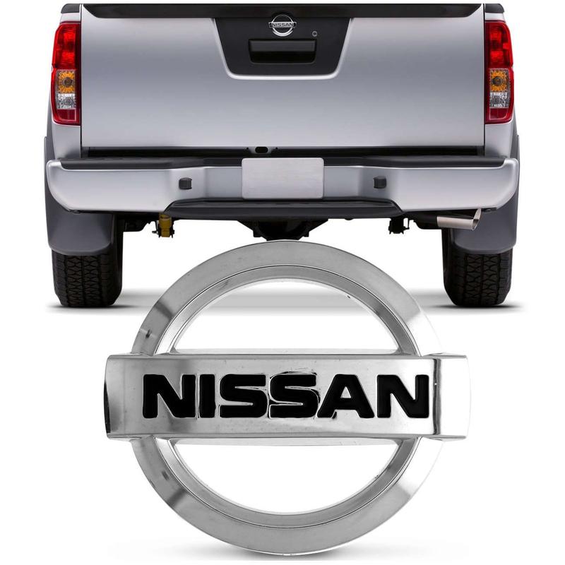 Emblema Porta Malas Cromado Fechadura do Nissan Frontier 2004 2005 2006 ...