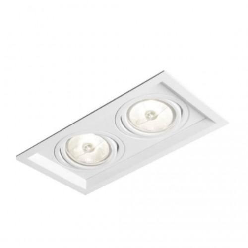 Embutido Para Quatro Lâmpadas Mix Branco - New Line - Lâmpada ...