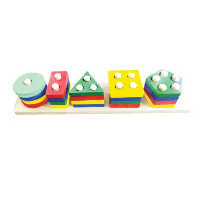 Encaixe Divertido Formas e cores MDF Madeira Toy Mix - Toymix - Blocos ...