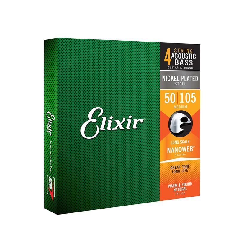 Encordoamento para Baixo Elixir .050 Heavy Long Scale Nanoweb para ...