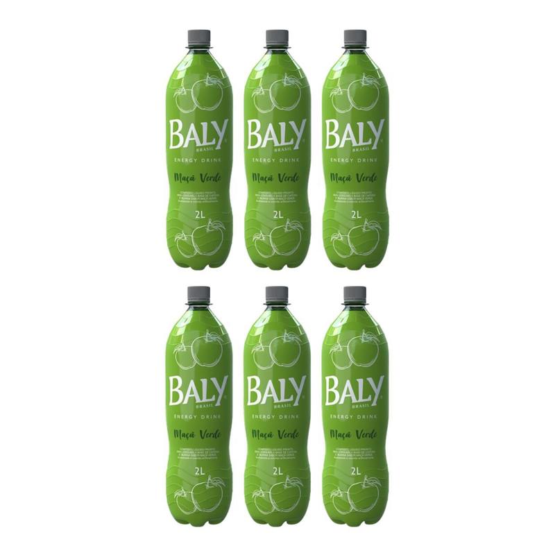 Energético Baly Energy Drink 2L Maçã Verde - Fardo 6 un. - Bebida ...