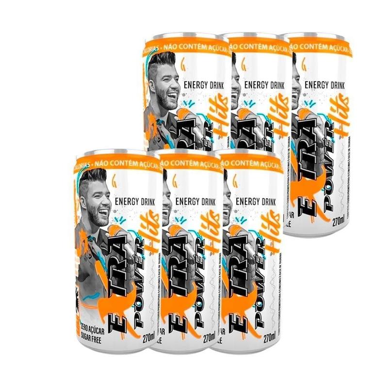 Energético Extra Power Sugar Free 270 ml - Kit 6 unidades - Bebida ...