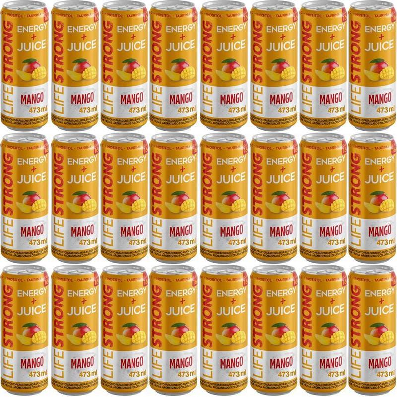 Energético Life Strong Energy Drink 24 Unidades Mango - Bebida ...