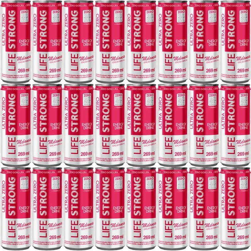 Energético Life Strong Energy Drink 24 unidades Melancia - Bebida ...