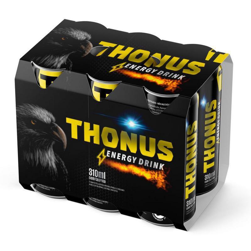 Energético Thonus Energy Drink, 310Ml (6 Latas) - Promel - Bebida ...