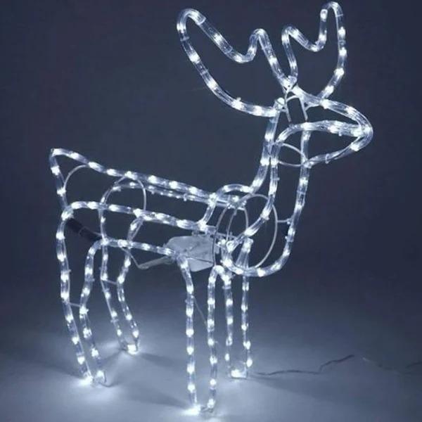 Enfeite De Natal Cervo Rena De Led Jardim Luzes Enfeite Natal - TBO ...