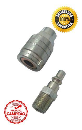 Engate Rápido De Ar 1/4 Rosca 1/4 Fêmea Npt Com Pino Macho - Contec - Engate Rápido para ...