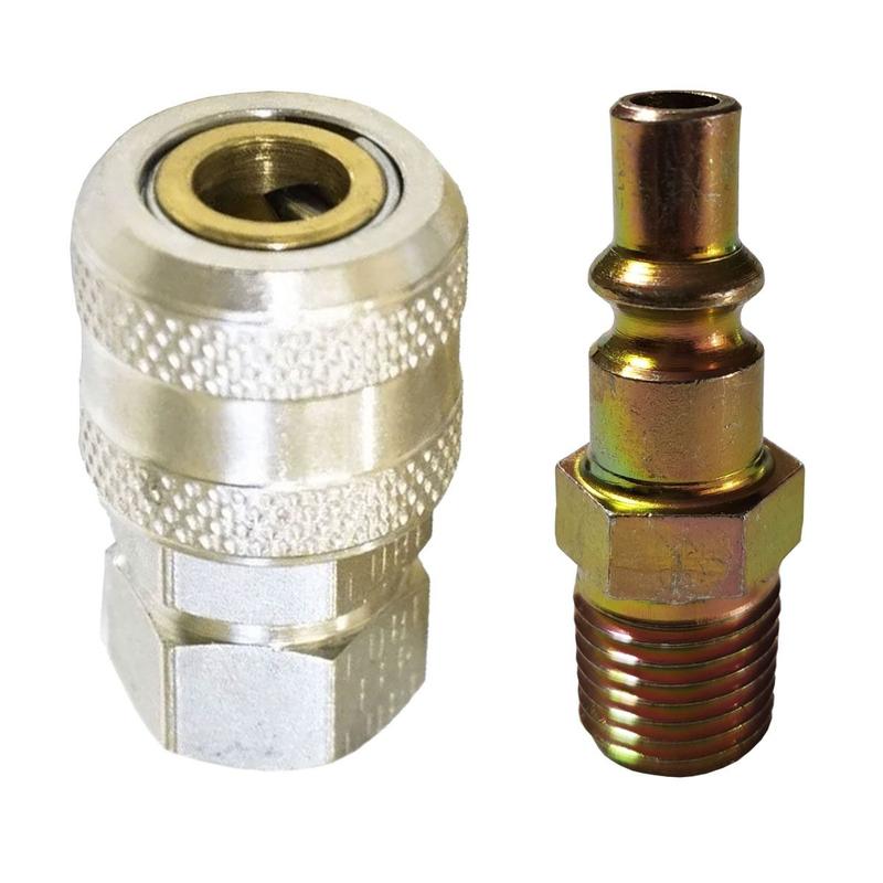 Engate Rápido Fêmea + Pino Macho De 1/4 Lubefer - Engate Rápido para Ferramenta Pneumática ...