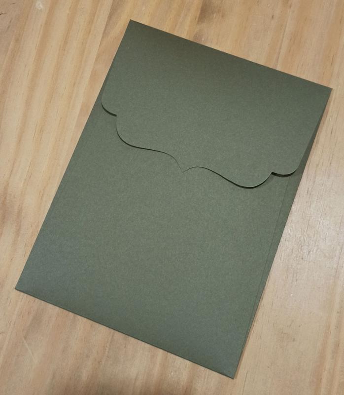 Envelope Bico Vertical - 50 peças - Verde Oliva / Musgo 180gr para ...