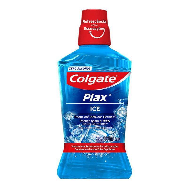 Enxaguante Bucal Colgate Plax Ice Leve 500ml Pague 350ml - Antisséptico ...