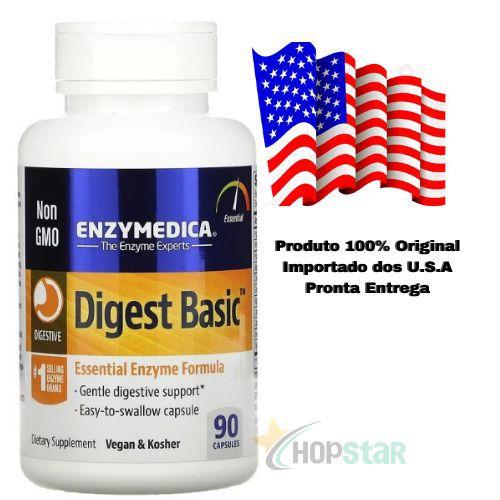 Enzima Digestiva Enzymedica Digest Basic 90 Caps - Importado - Lactase ...